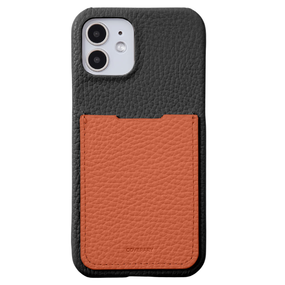 Genuine leather 32 colors Italian shrink leather with pocket back case ...
